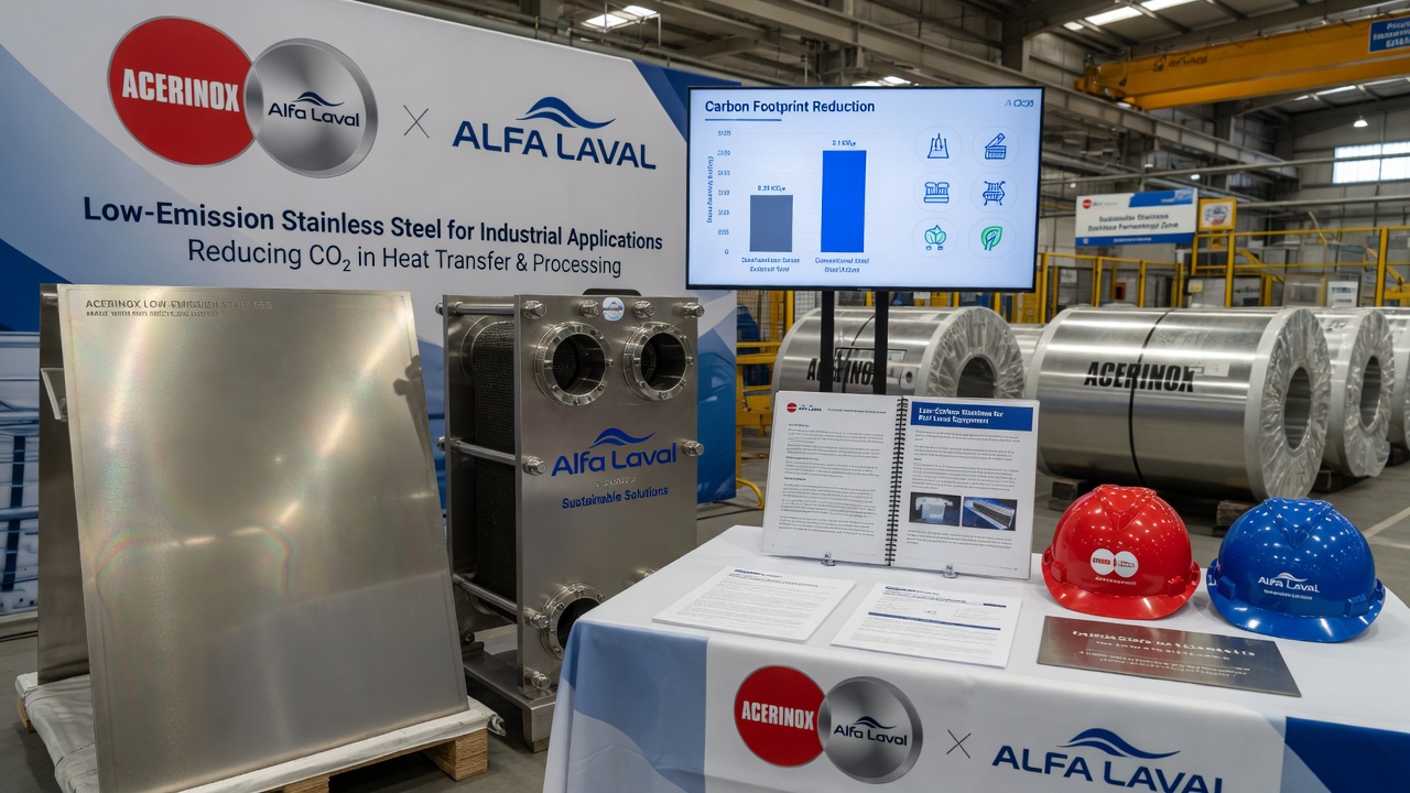 Acerinox & Alfa Laval : Acier inoxydable bas carbone pour l'industrie